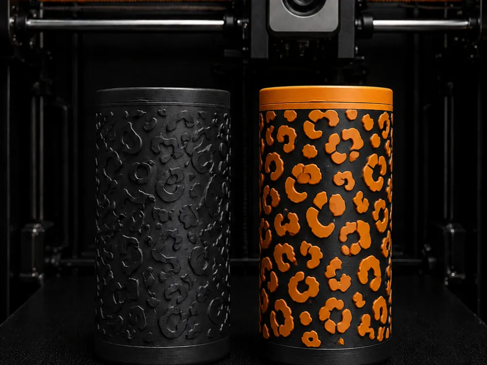 Leopard Koozie - Free 3D Print Model - MakerWorld