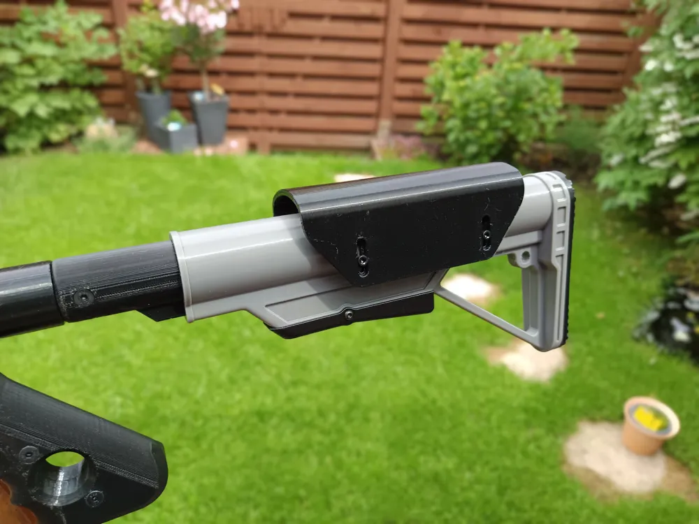 AR15 Stock, long, adjustable, Slinghammer - Free 3D Print Model ...