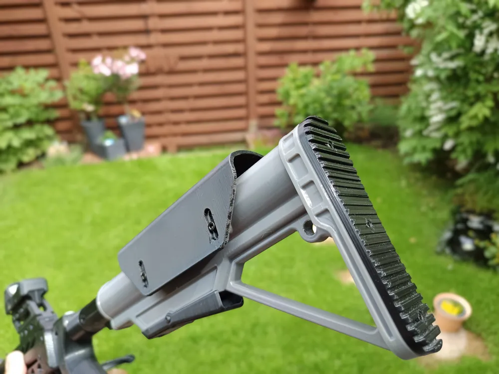 AR15 Stock, long, adjustable, Slinghammer - Free 3D Print Model ...