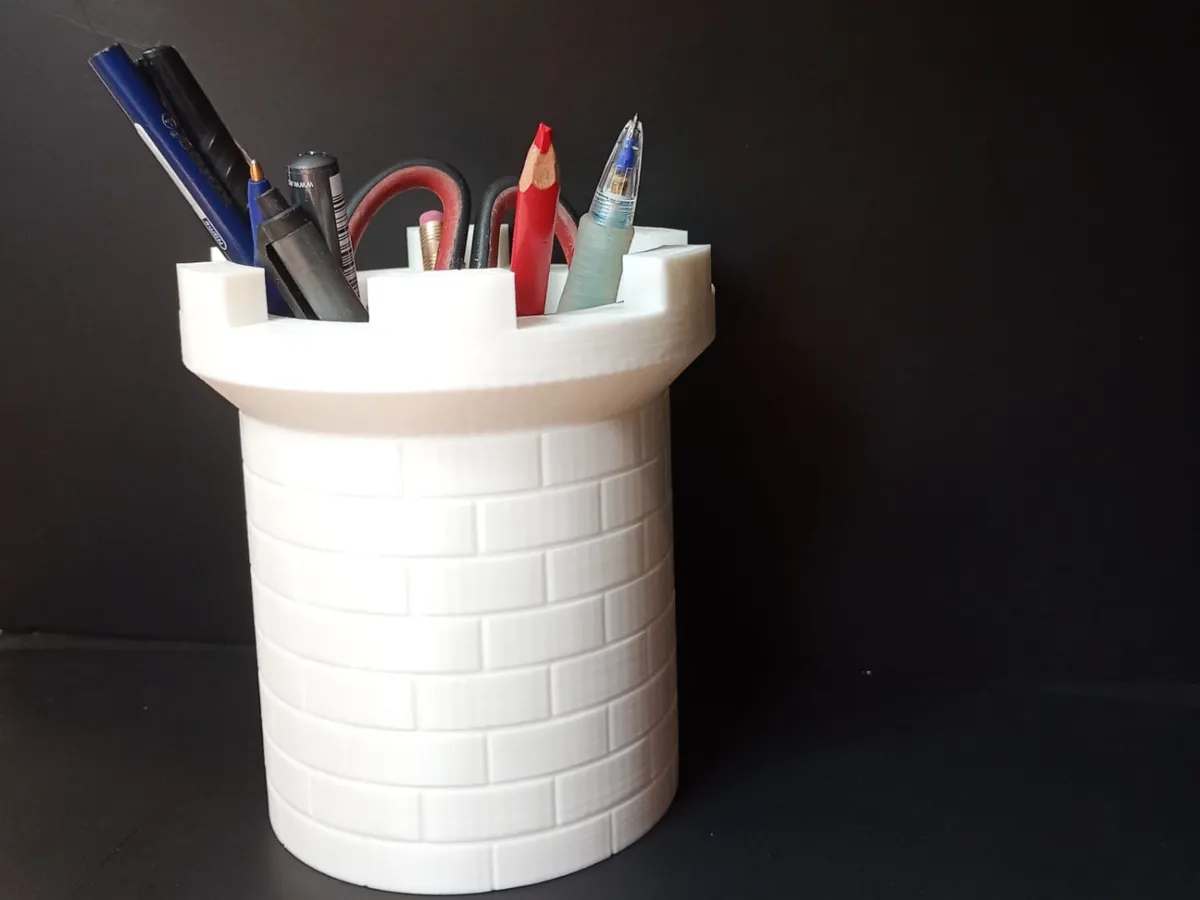 tower pencil holder - Free 3D Print Model - MakerWorld