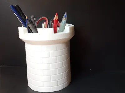 tower pencil holder - Free 3D Print Model - MakerWorld