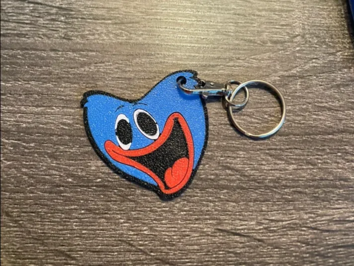 Huggy Wuggy Keychain (Poppy Playtime) - Free 3D Print Model - MakerWorld