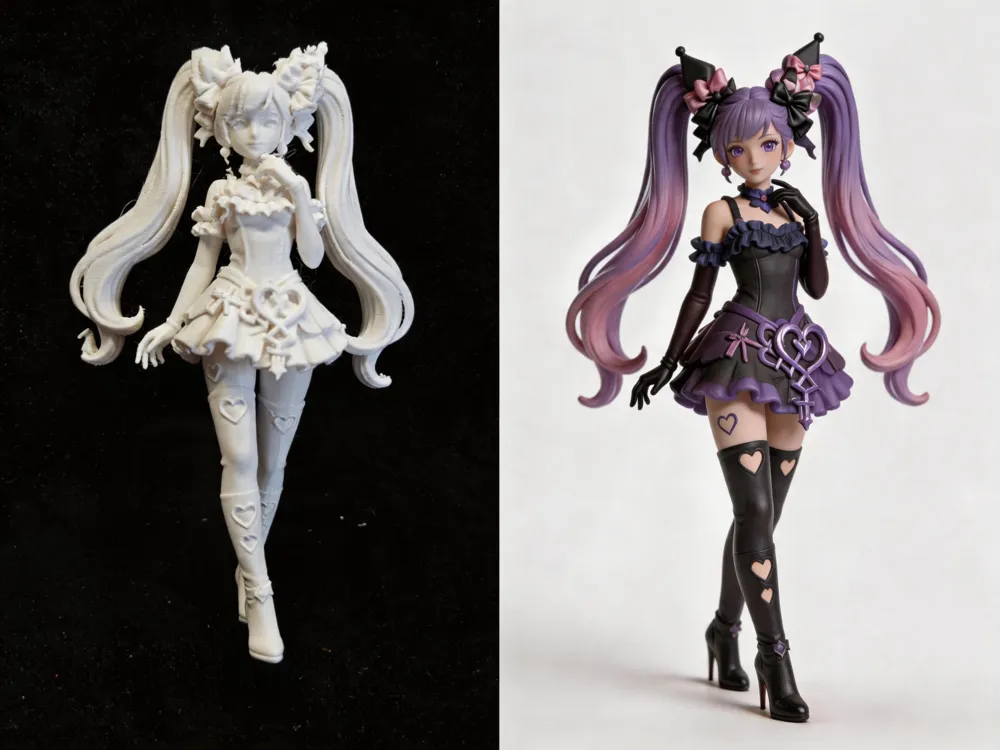 Angela Kuromi Heart - Free 3D Print Model - MakerWorld