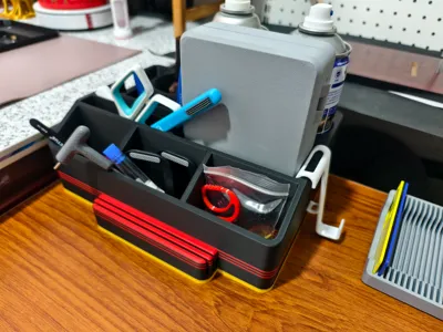 Printer maintenance tool storage box, for WD-40, pliers, and official ...