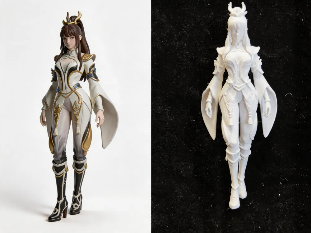 La Plume Éblouissante de Shangguan Wan'er - Modèle d'Impression 3D ...