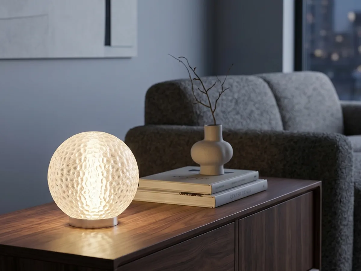 Crackle Texture Spherical Pat Lamp - Free 3D Print Model - MakerWorld