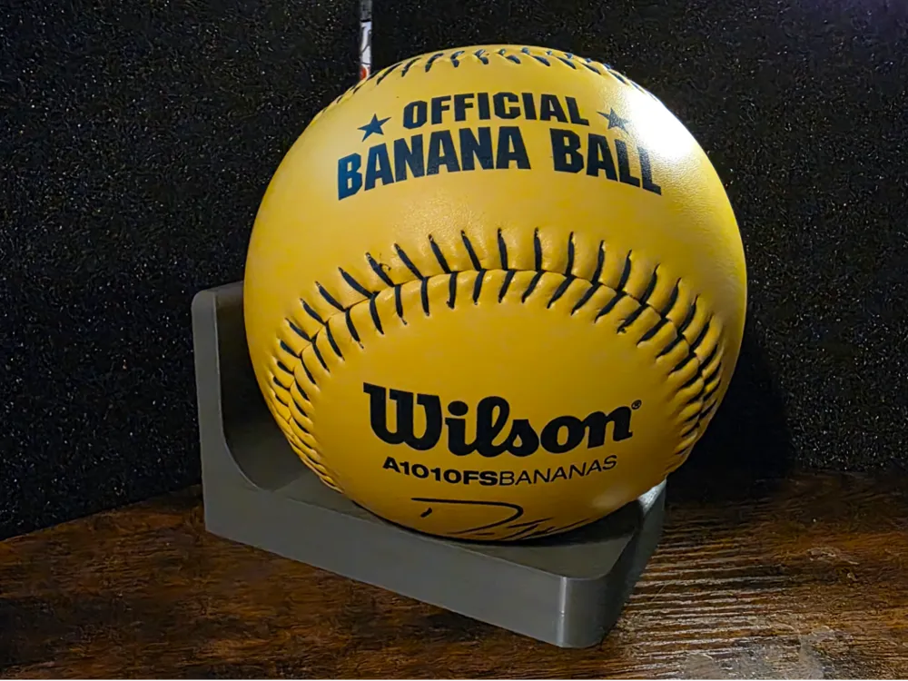 Banana Ball Wall Mount Display - Free 3D Print Model - MakerWorld