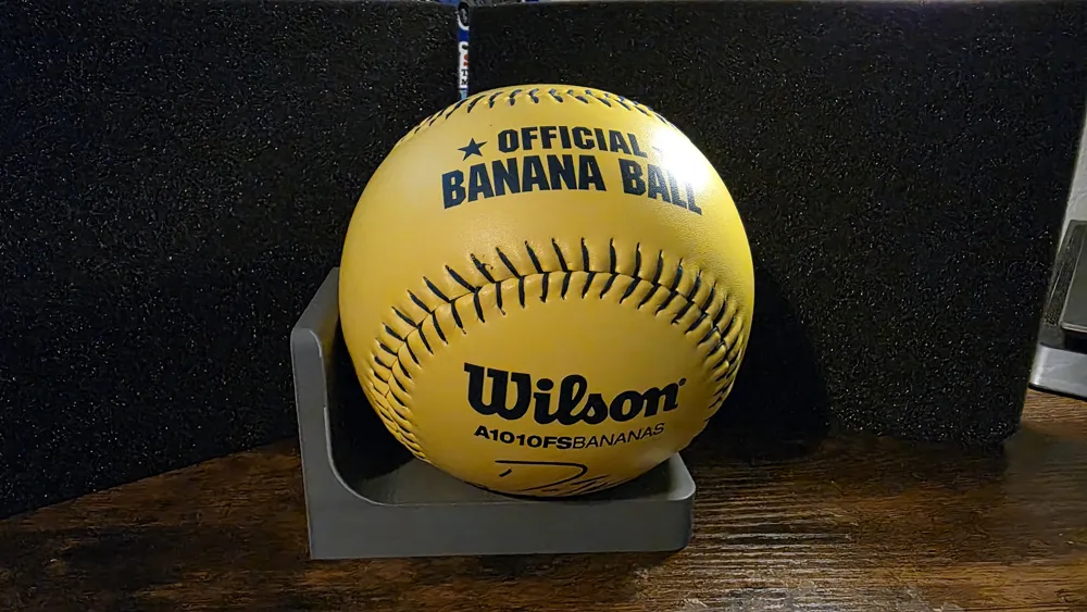 Banana Ball Wall Mount Display - Free 3D Print Model - MakerWorld