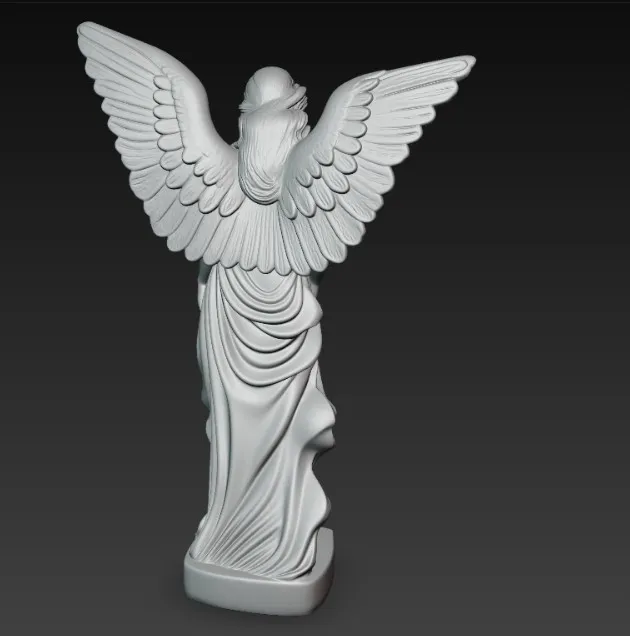 female angel statue - Free 3D Print Model - MakerWorld