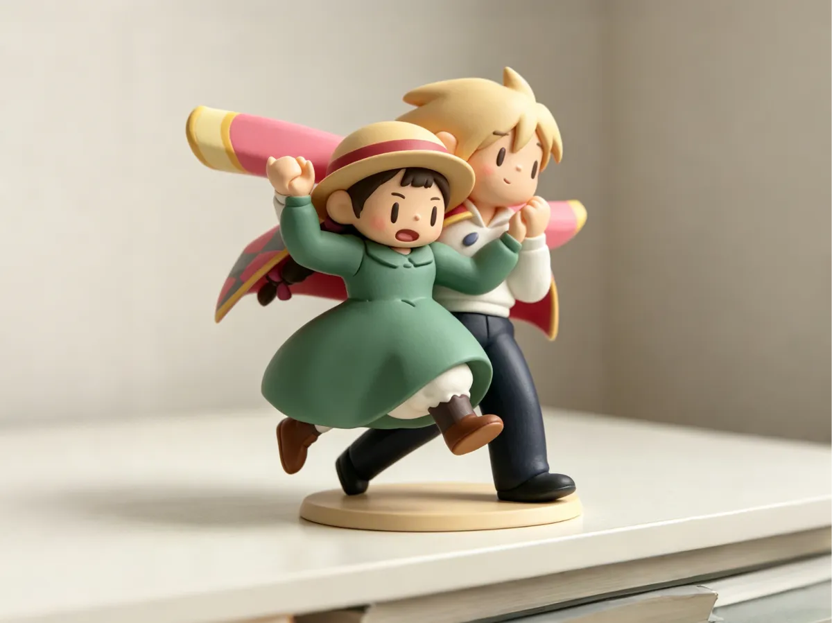 Howl and Sophie Sky Walk - Studio Ghibli Hayao Miyazaki Anime Movie ...
