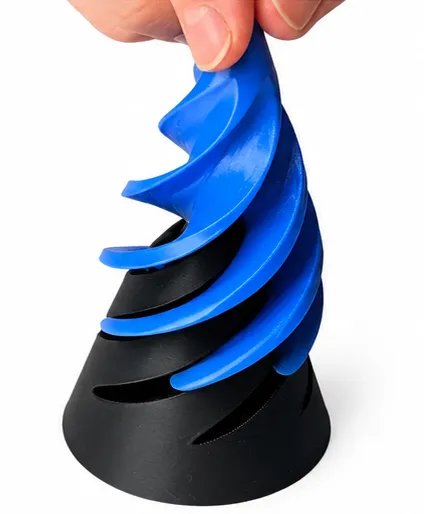 Helix Fusion, Spiral Cone figet, - Free 3D Print Model - MakerWorld