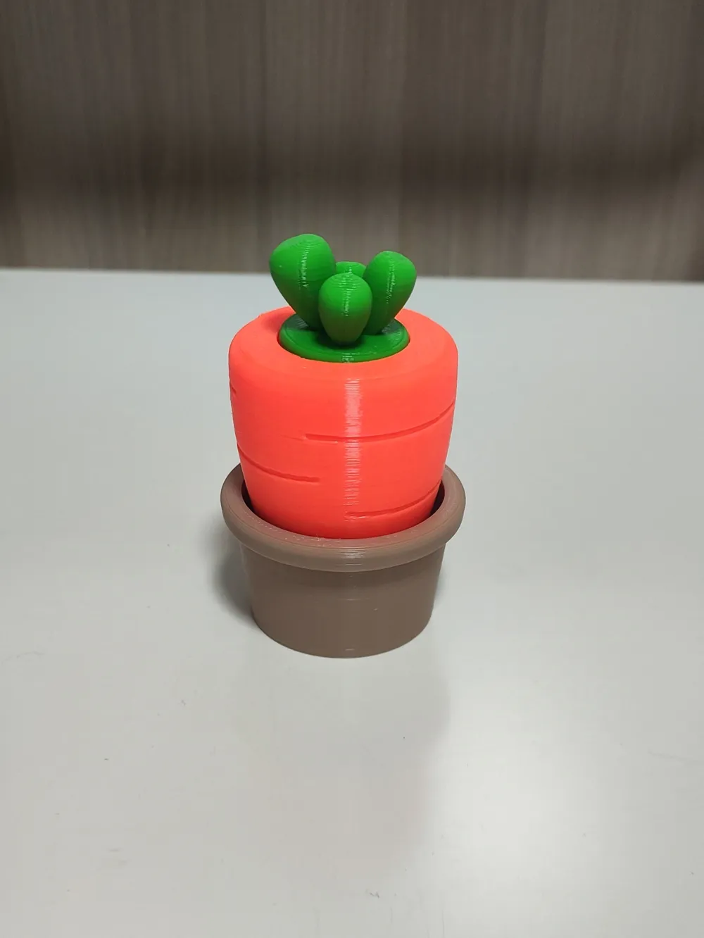 Carrot Potted Plant Clicker Cute Fidget Toy - Free 3D Print Model ...