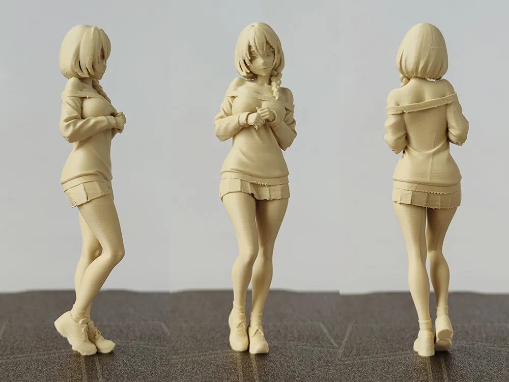 Anime girl figure - Free 3D Print Model - MakerWorld