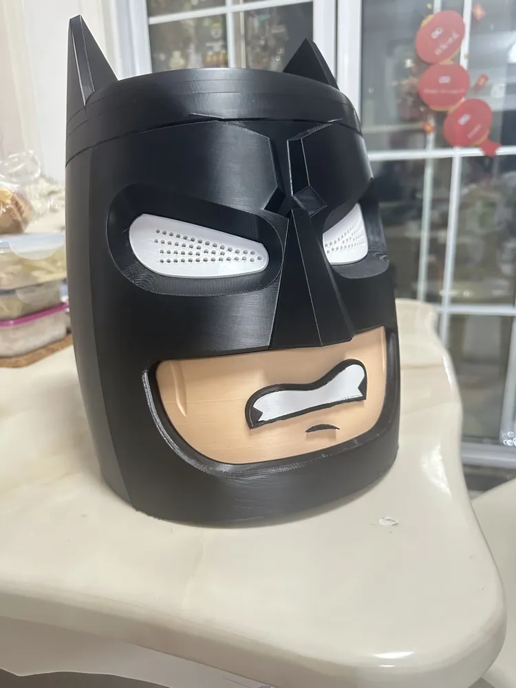 Batman Chibi Helmet (Wearable) - Free 3D Print Model - MakerWorld