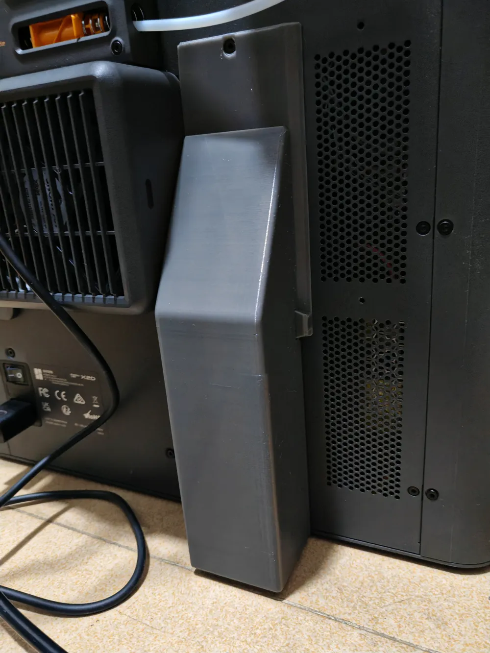 X2d Poop Bin (Does Not Block Cooling Vents) - Free 3D Print Model ...