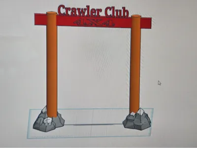 SCX24 4X4 sign for Base Camp - Free 3D Print Model - MakerWorld