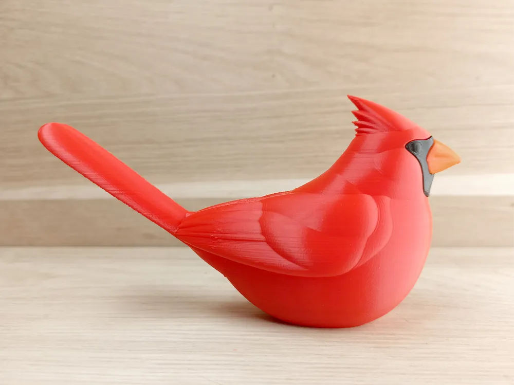 Sitting Northern Cardinal - Free 3D Print Model - MakerWorld