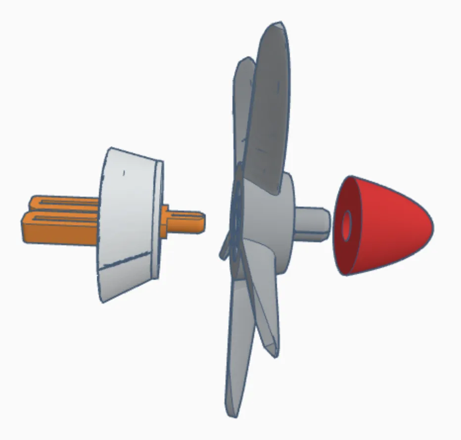 Spitfire Car AC Vent Spinner | No AMS Needed - Free 3D Print Model ...