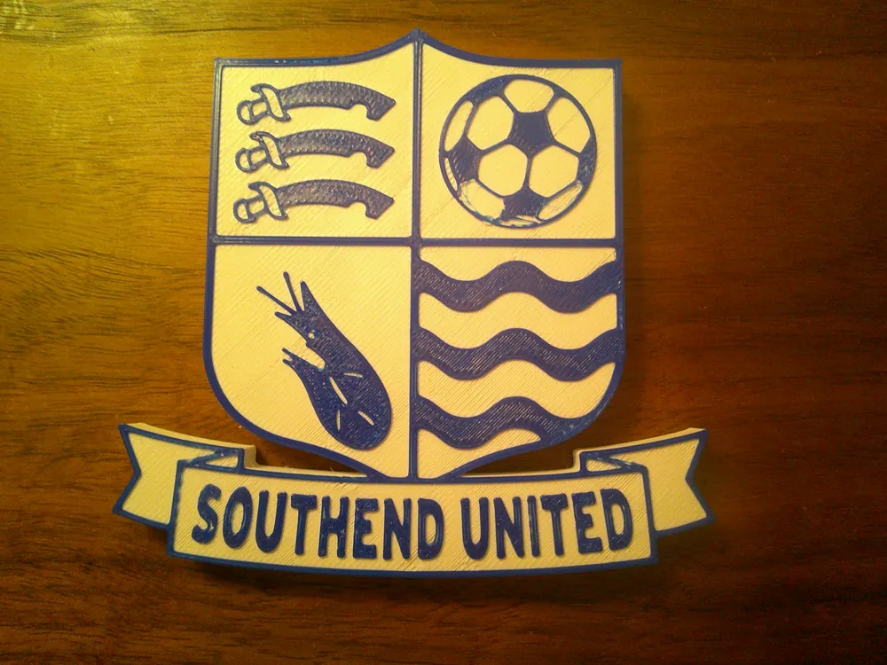 Southend United F.C. Logo Coaster or Plaque - Free 3D Print Model ...