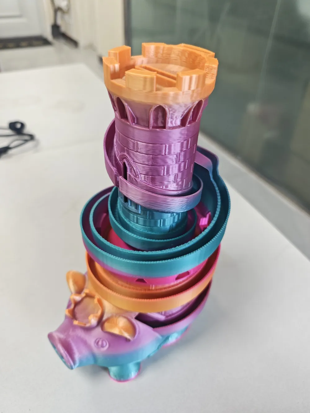 Pig Castle Piggy Bank - Free 3D Print Model - MakerWorld