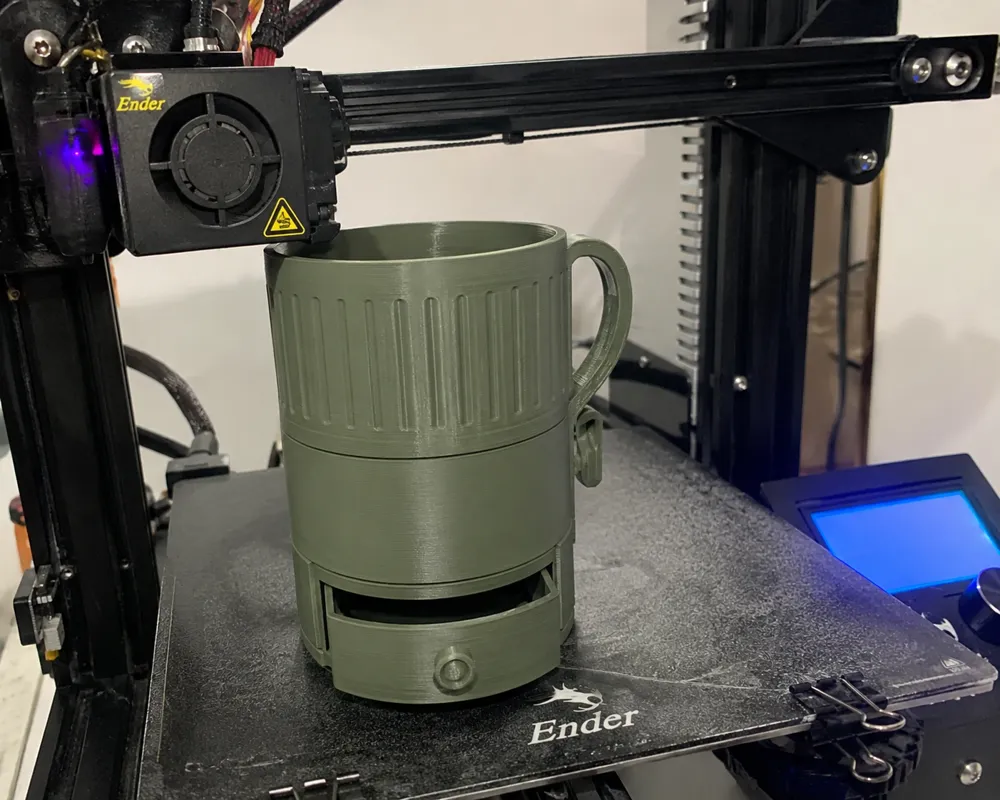 Smart Mug with Snack Drawer STL | Tea & Cookie Mug - Free 3D Print ...