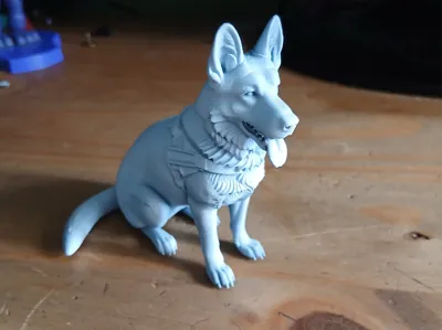 Dog, German Sheppard with Harness - Free 3D Print Model - MakerWorld