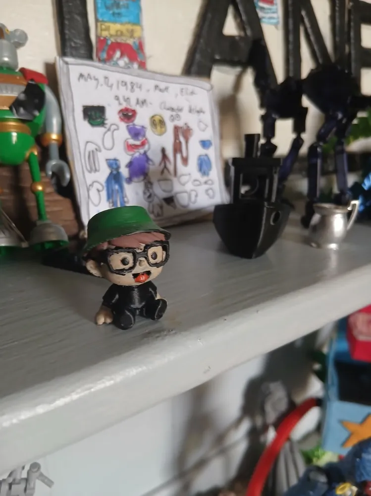 Bobble Head Boy with bucket hat and glasses - Free 3D Print Model ...