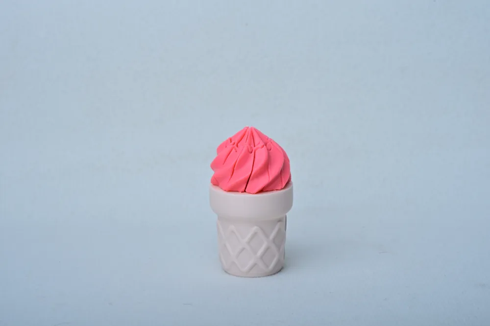Melting Spilled Ice Cream Telescopic Fidget Toy - Free 3D Print Model ...