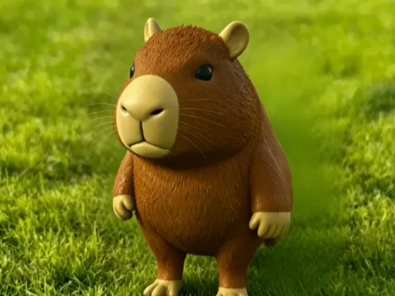 Pre-separated, ready to print! Zen Capybara figure, cartoon Capybara ...