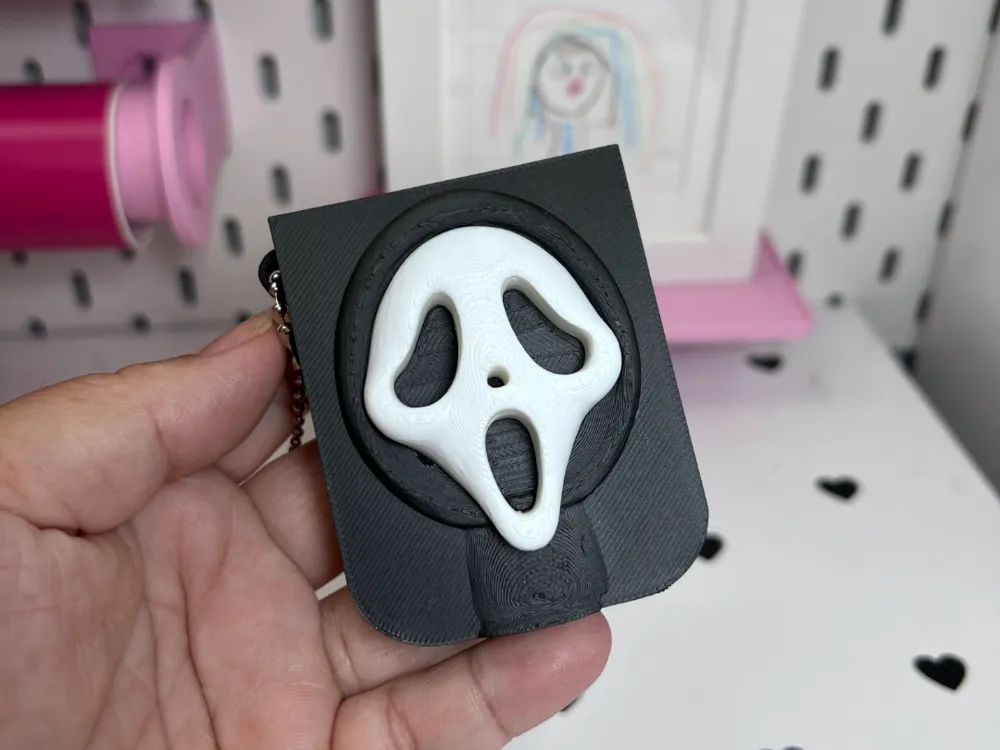 Ghost Face Hand Sani Front - Free 3D Print Model - MakerWorld