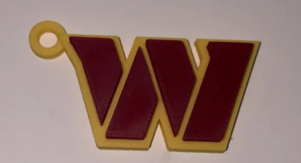 Commanders Football NFL Key Chain - Free 3D Print Model - MakerWorld
