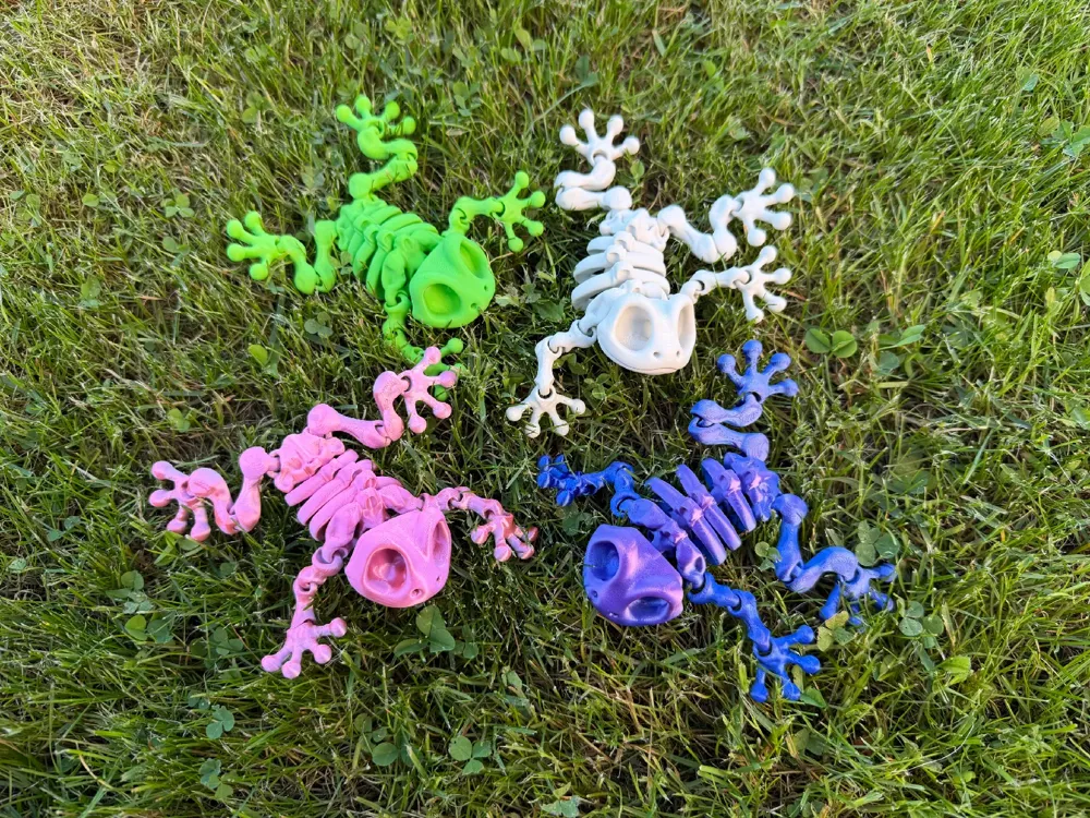 Articulated Skeleton Frog - Free 3D Print Model - MakerWorld