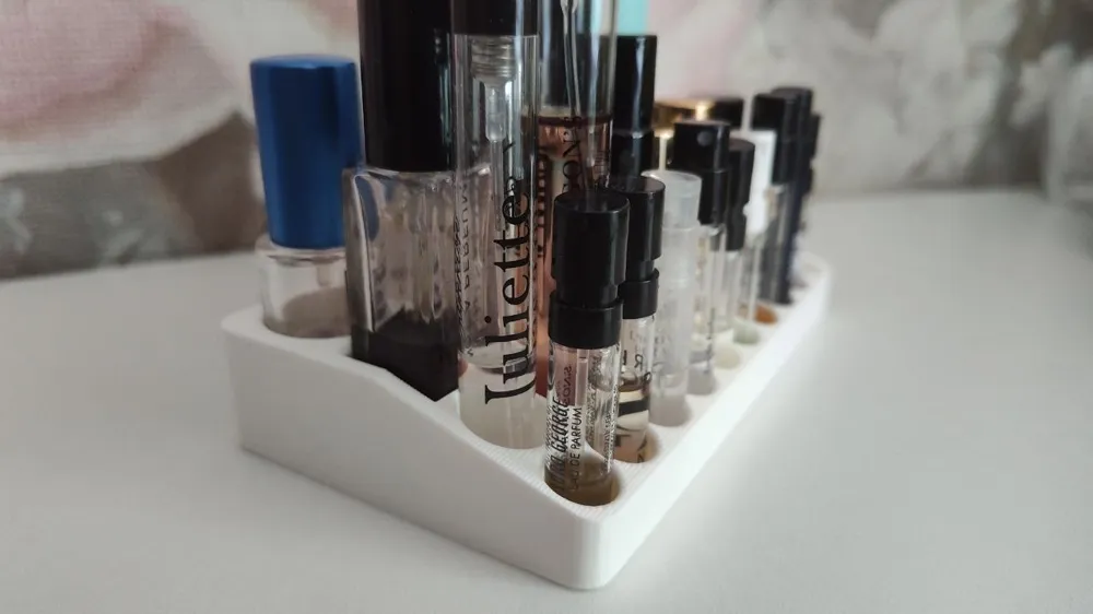 Perfume Tester & Sample Holder Bathroom Organizer - Free 3D Print Model ...