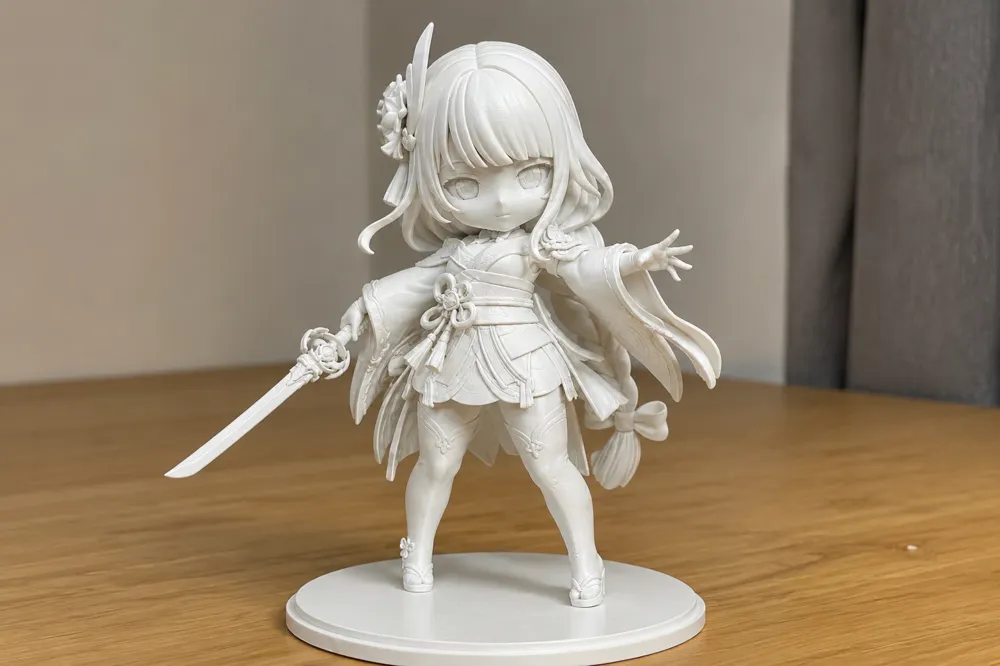 Chibi Raiden Shogun 3D Printed Figure - Free 3D Print Model - MakerWorld