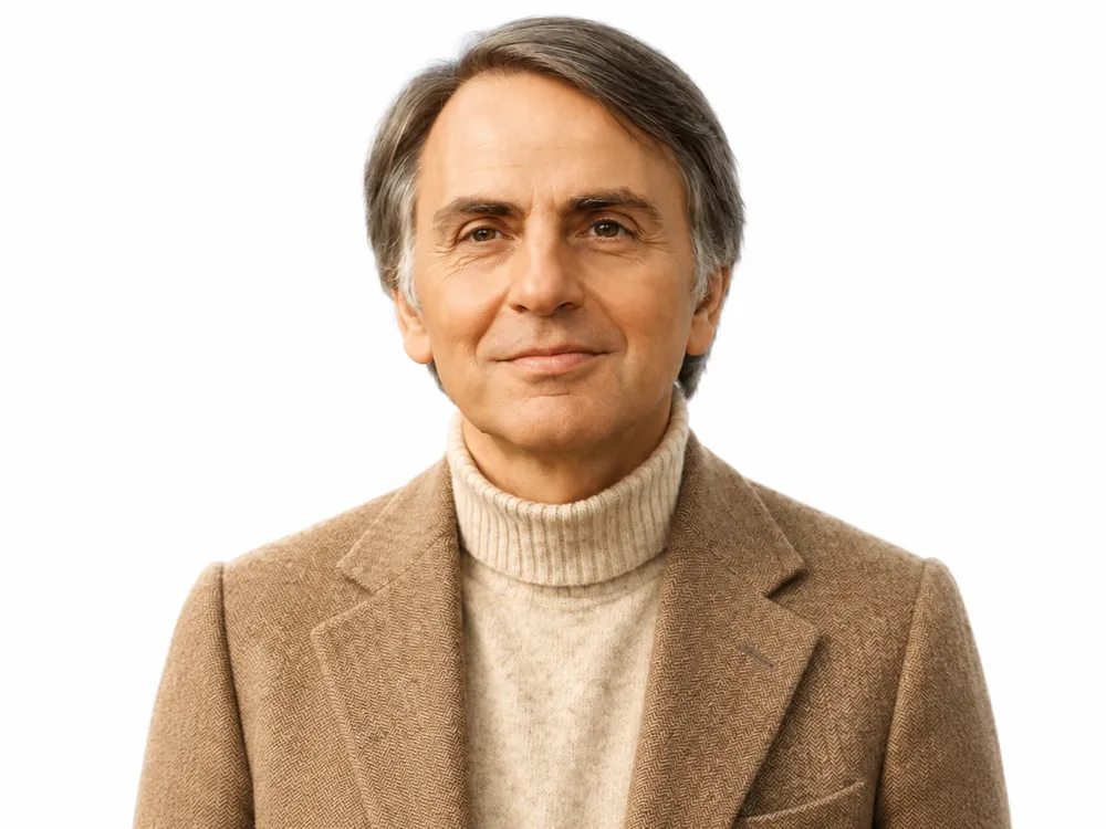 Bust of physicist Carl Sagan - Free 3D Print Model - MakerWorld