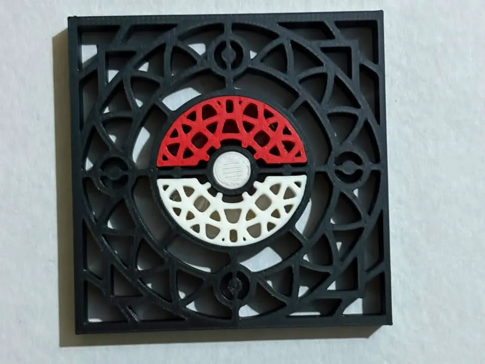 Pokémon Mandala - Chessboard Base - Coaster - Free 3D Print Model ...