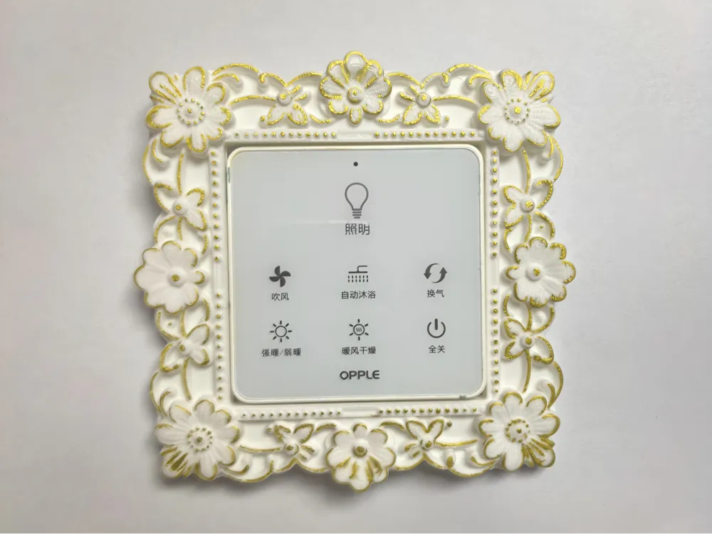 Type 86 European style switch frame, can be gilded - Free 3D Print ...