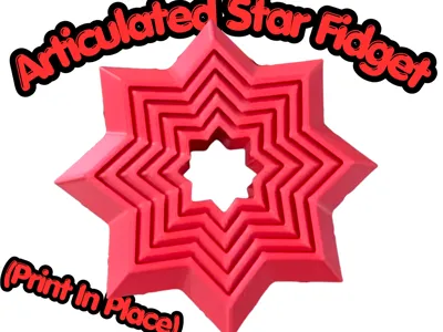 Star Fidget (Print in place) - Free 3D Print Model - MakerWorld