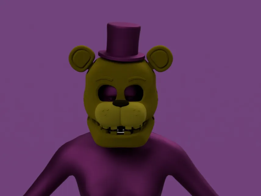 FNaF 2 Freddy Fazbear Cosplay Head - Free 3D Print Model - MakerWorld