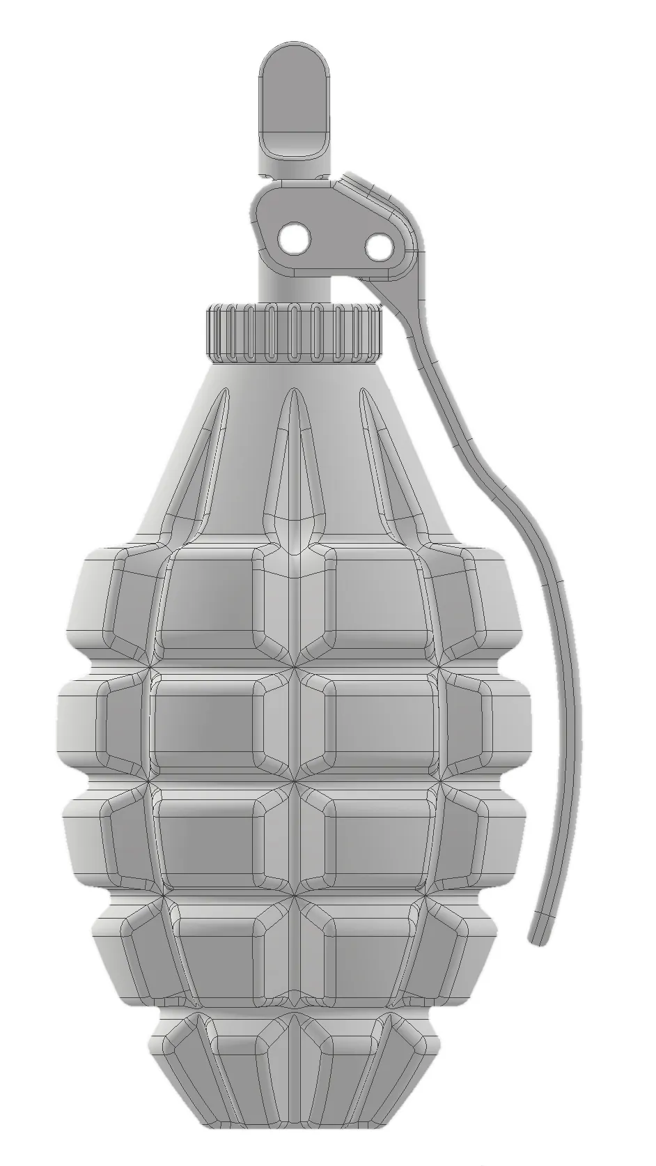 Interactive Exploding Toy Grenade (MK2) - Free 3D Print Model - MakerWorld