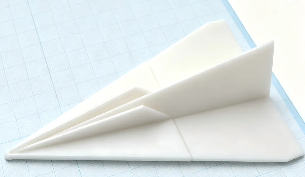 Print-in-Place Simulated Origami Paper Airplane | Nostalgic Desktop ...