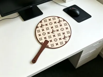 LV Monogram Fan - Free 3D Print Model - MakerWorld
