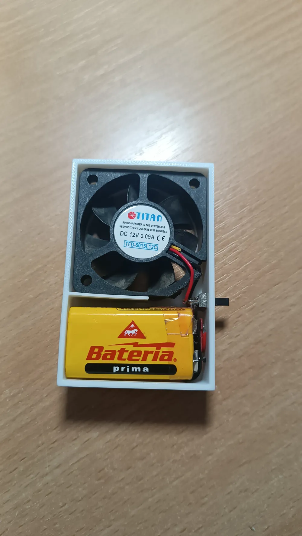 Mini Portable Battery Fan | Compact Desktop Cooler - Free 3D Print ...