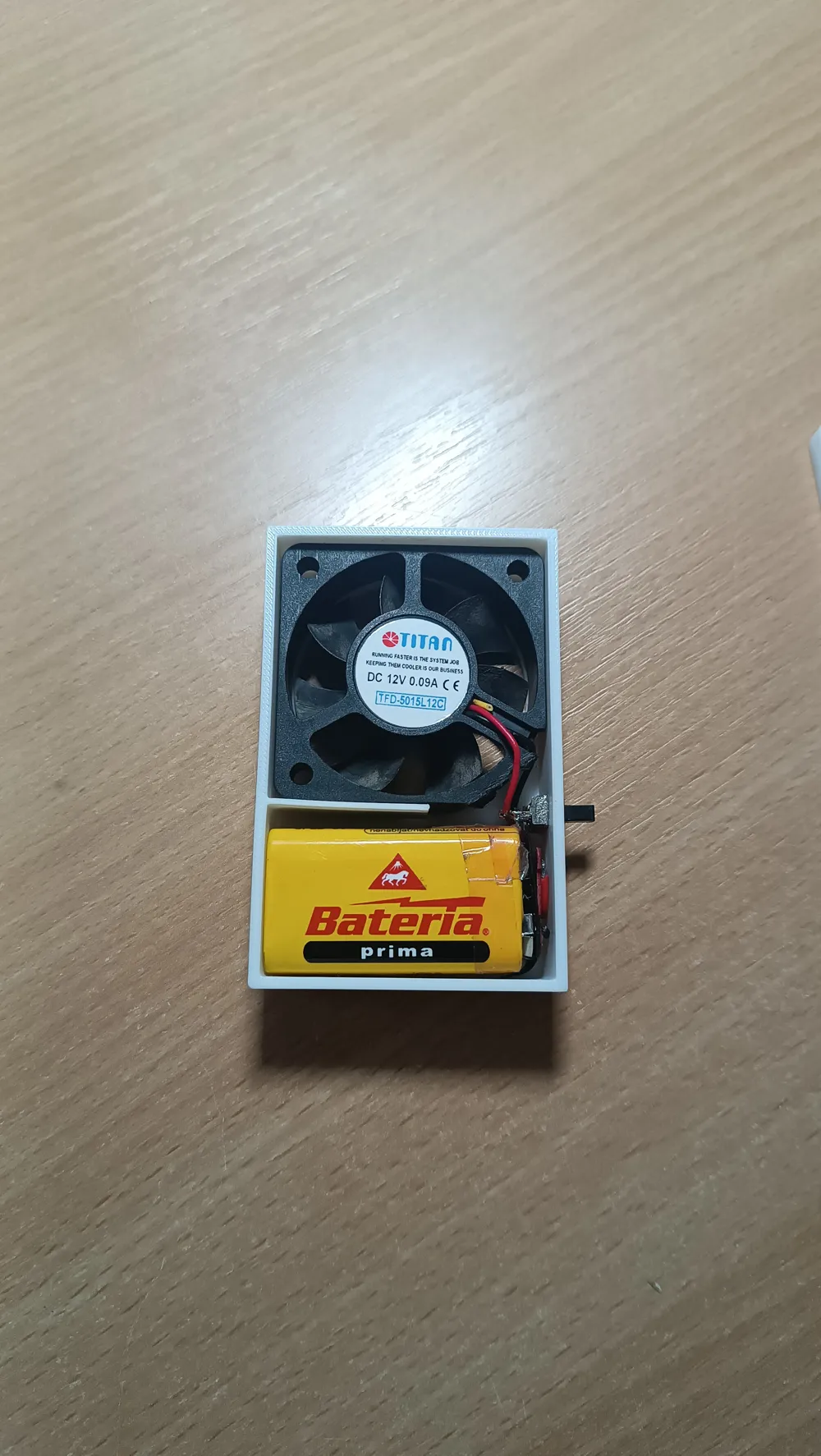 Mini Portable Battery Fan | Compact Desktop Cooler - Free 3D Print ...