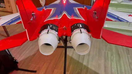 FMS Blue Arrow Dual 64mm Ducted Fan MiG-29 RC Aircraft Modification ...