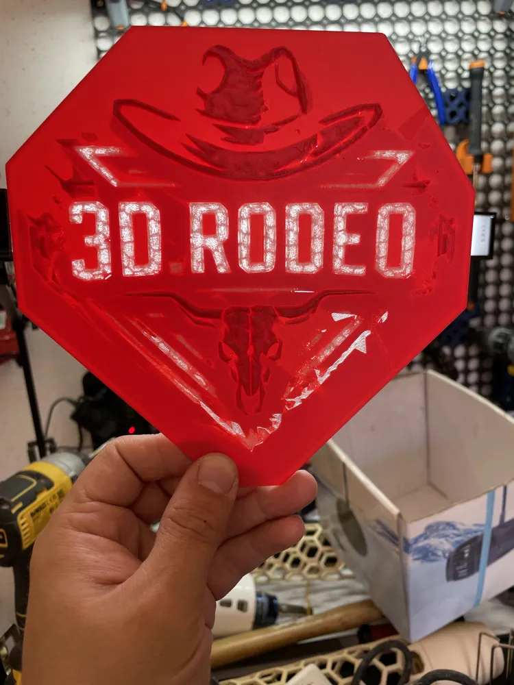 3D Rodeo Light Panel – Two-Color Wall Art - Free 3D Print Model ...