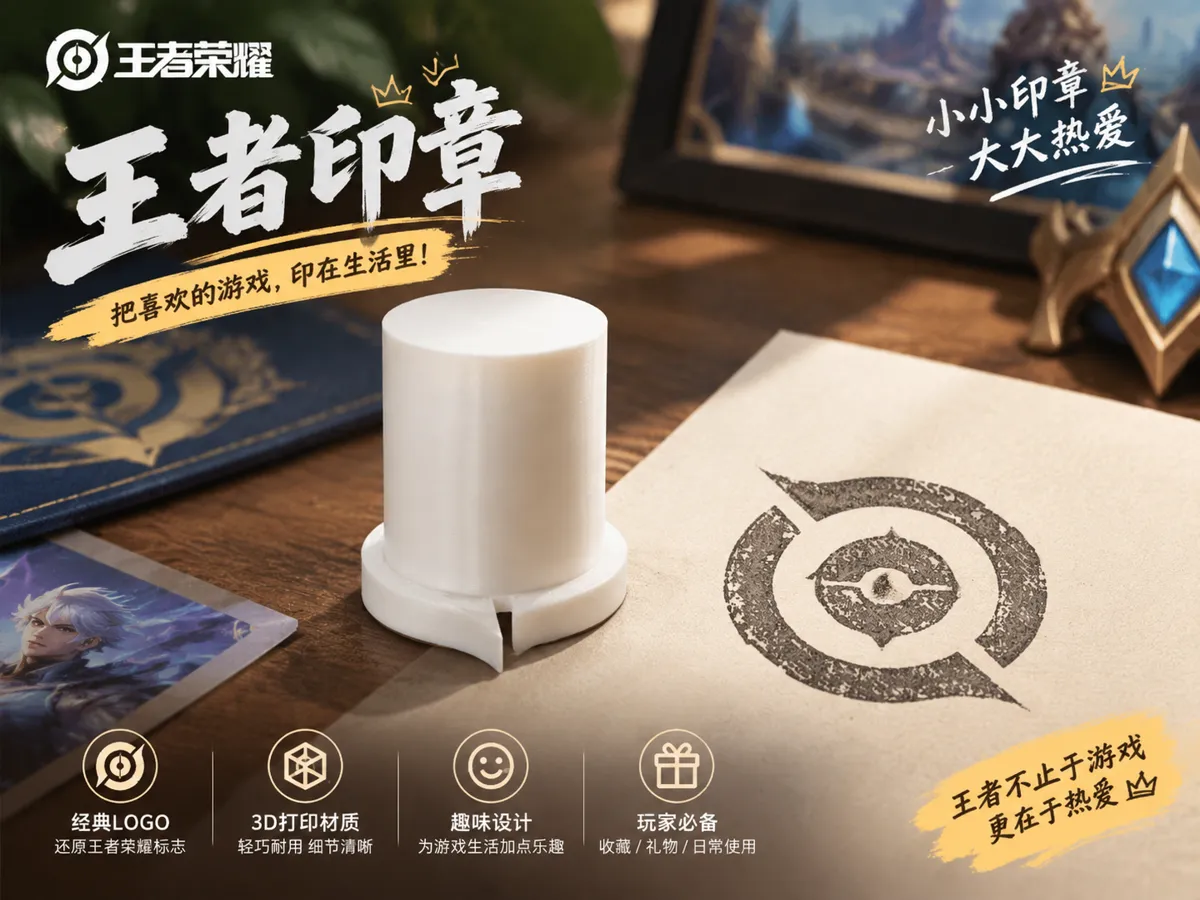 【Honor of Kings】Minions deploy! Classic Logo 3D Stamp | Journal/Clay ...