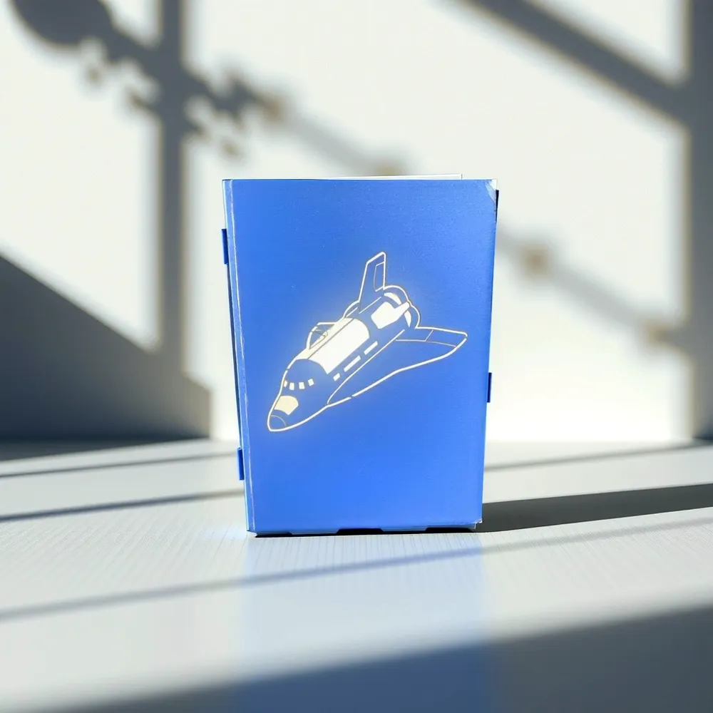 Spaceship 3D Greeting Card by 2d模型小王子 MakerWorld: Download Free 3D Models