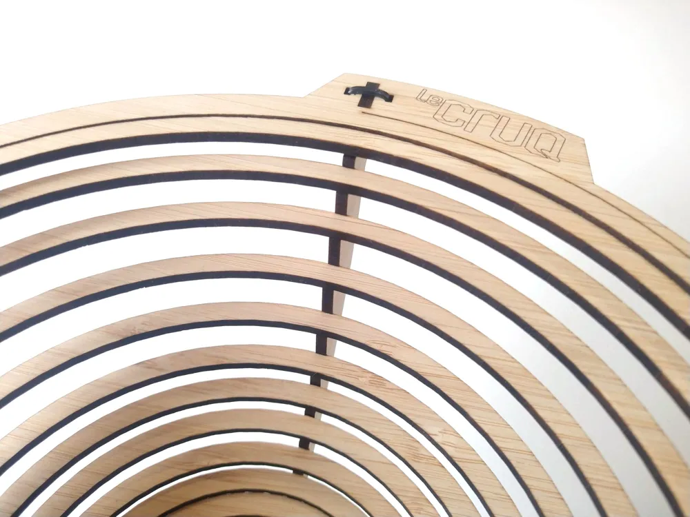 Lasercut Spiral Bowl by Rossero MakerWorld: Download Free 3D Models