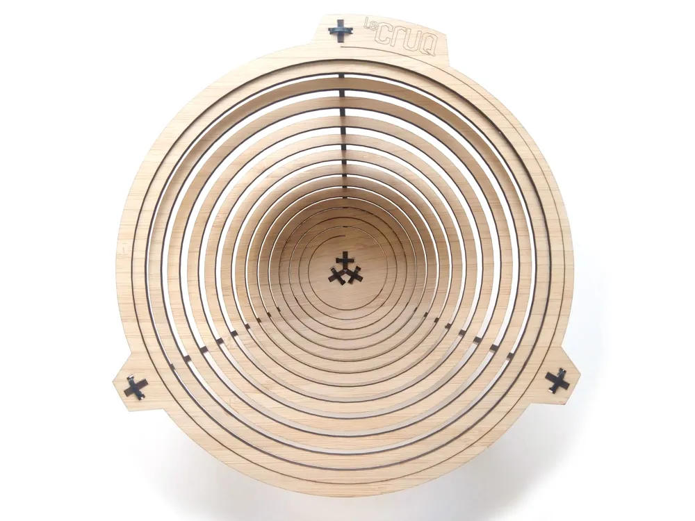 Lasercut Spiral Bowl by Rossero MakerWorld: Download Free 3D Models